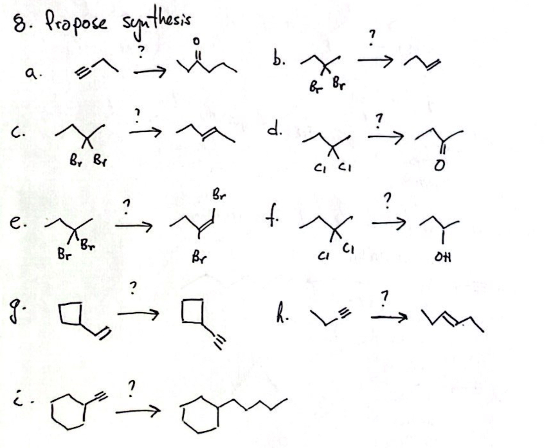 Solved Propose synthesisa.b. | Chegg.com