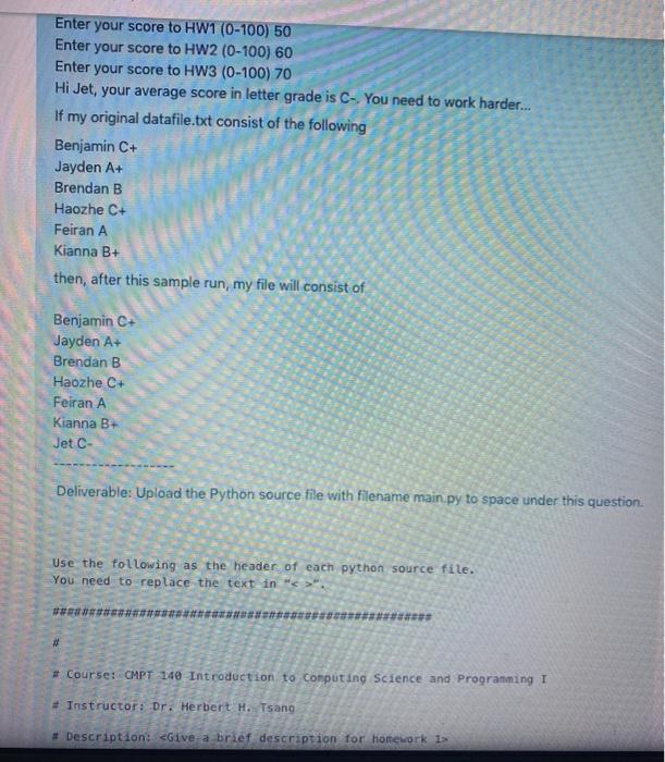 Solved Write a Python program that calculates the average | Chegg.com
