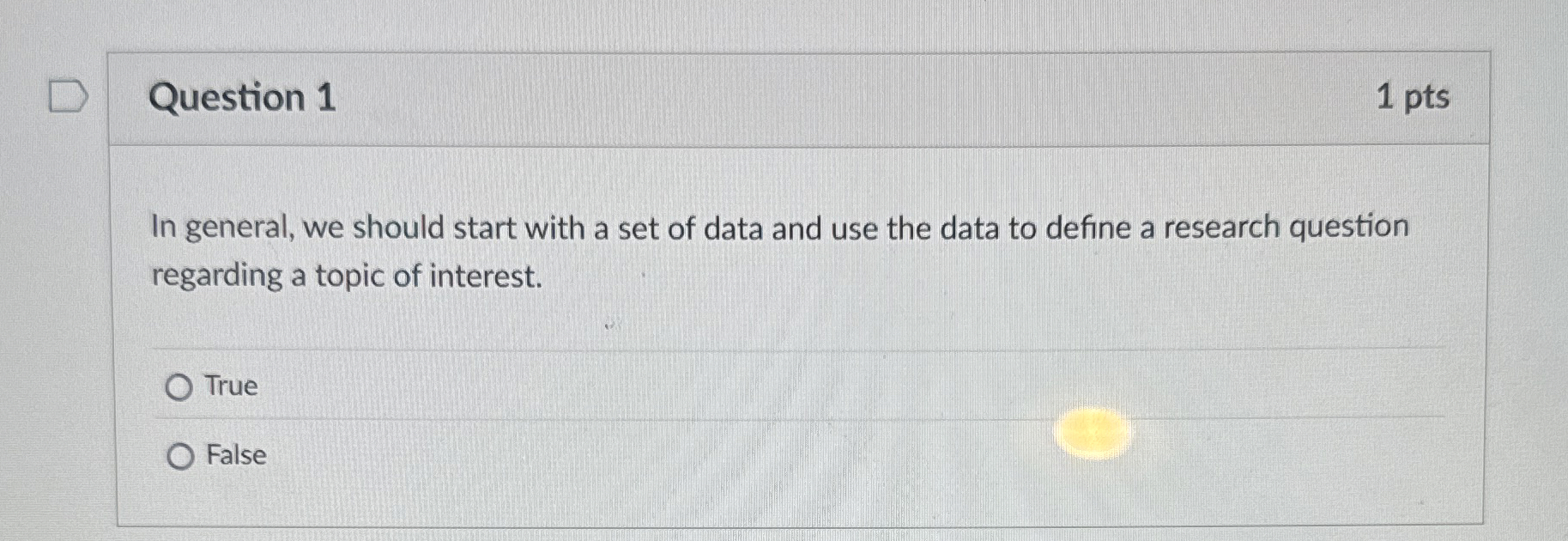 Solved Question 11 ﻿ptsIn general, we should start with a | Chegg.com