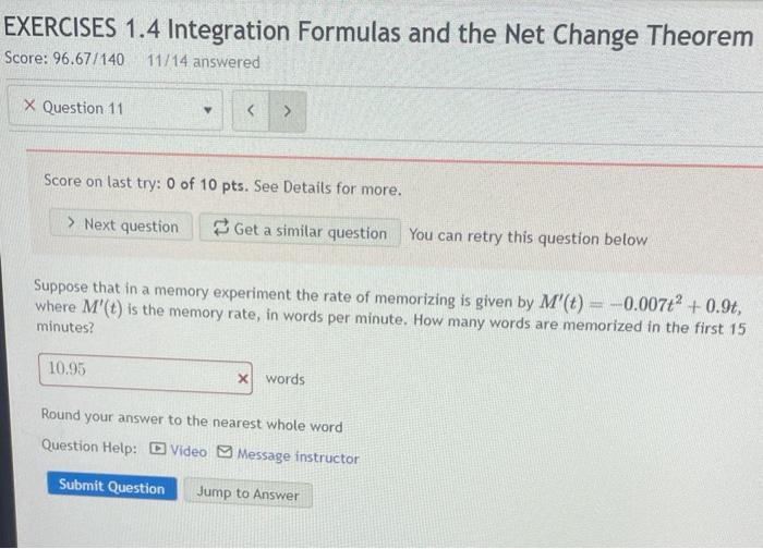 Solved EXERCISES 1.4 Integration Formulas and the Net Change | Chegg.com