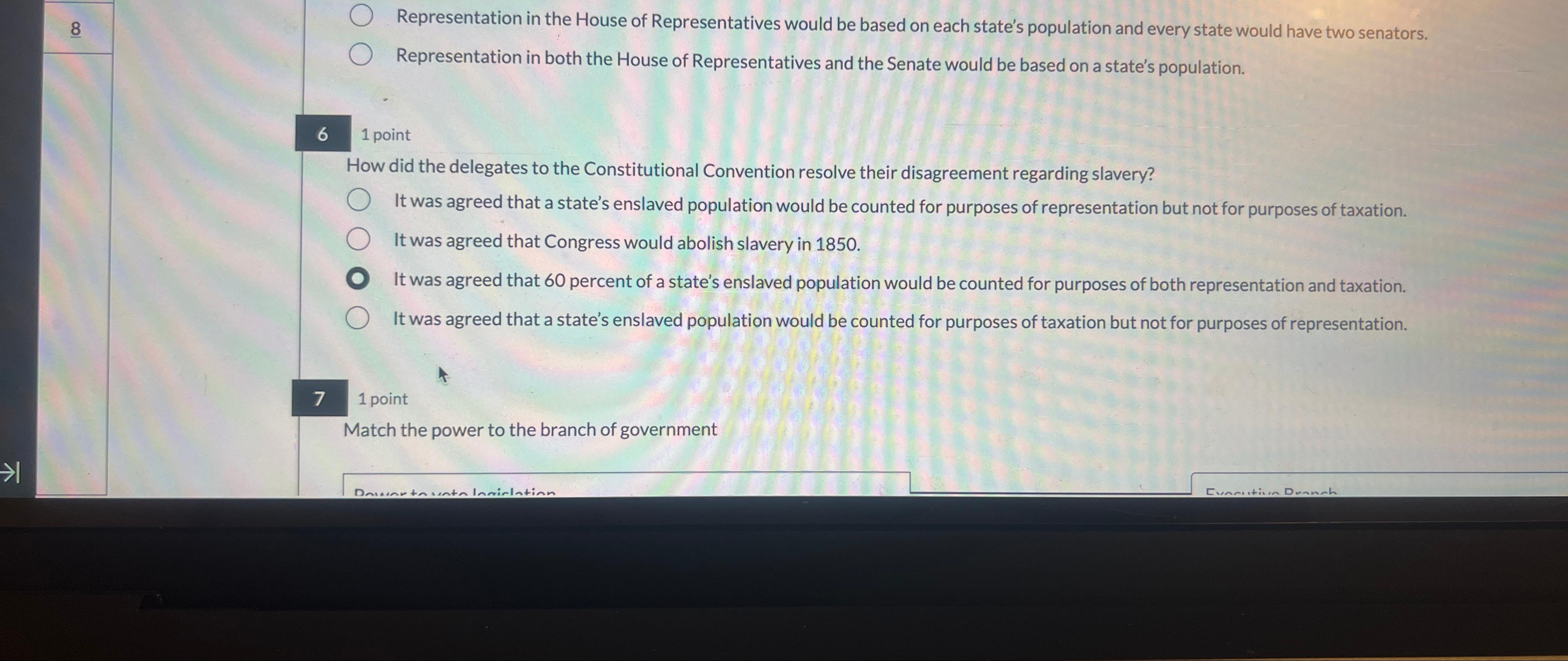 Solved Representation in the House of Representatives would | Chegg.com