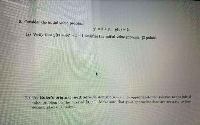 Solved 8. OPTIONAL: Extra Credit Use the error bound theorem | Chegg.com