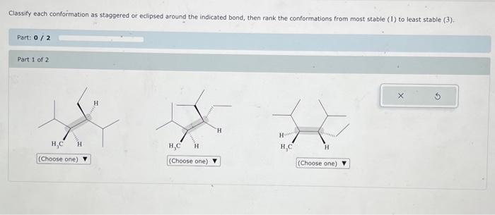 Solved Draw the most stable chair conformation of the | Chegg.com