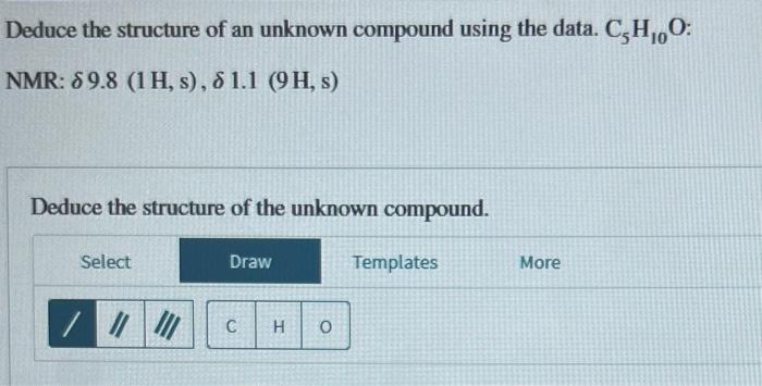 Solved Deduce the structure of an unknown compound using the | Chegg.com