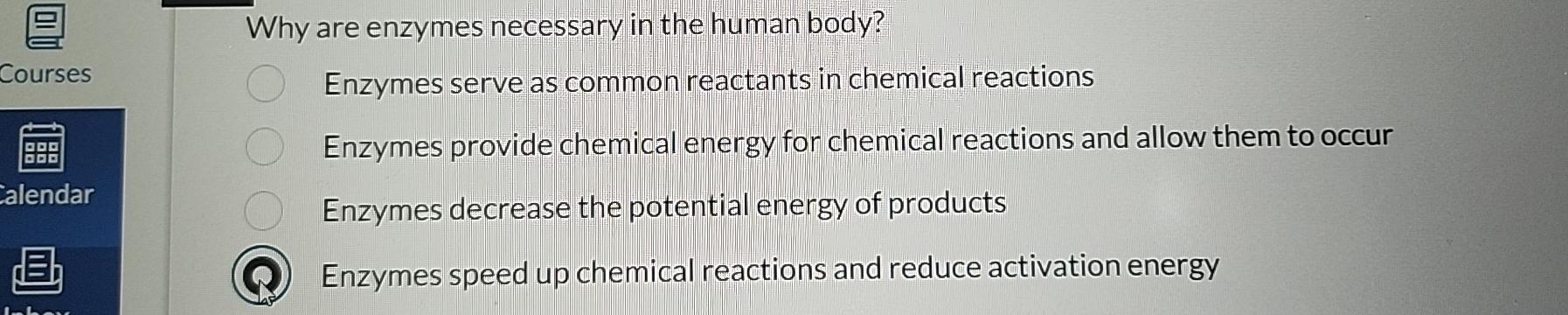 Solved Why are enzymes necessary in the human body?Enzymes | Chegg.com