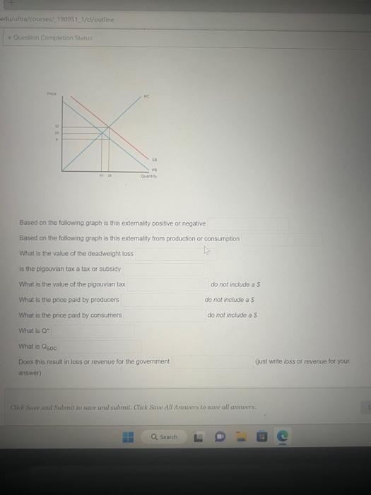 Solved Based on the following graph is thits externality | Chegg.com