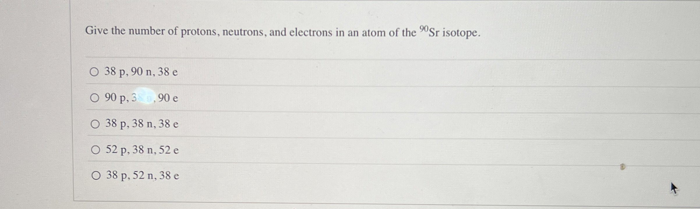 Solved Give the number of protons, neutrons, and electrons | Chegg.com