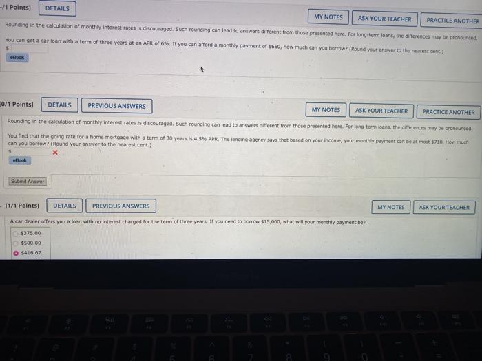 Solved -1 Points) DETAILS MY NOTES ASK YOUR TEACHER PRACTICE | Chegg.com