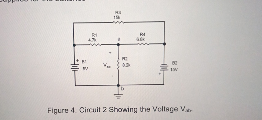 Figure 4. ﻿Circuit 2 ﻿Showing the Voltage Vab. | Chegg.com