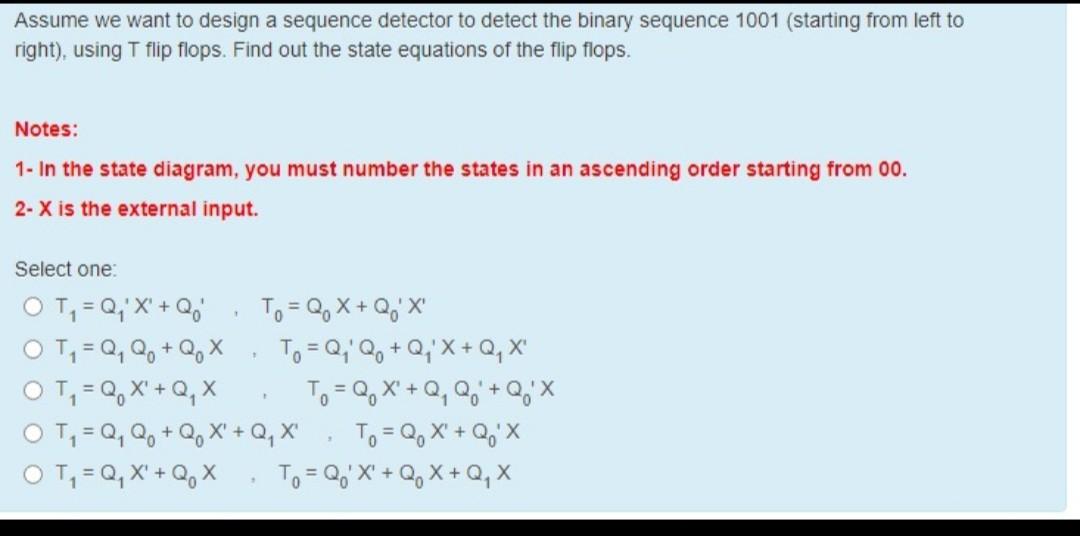 Solved Assume we want to design a sequence detector to | Chegg.com