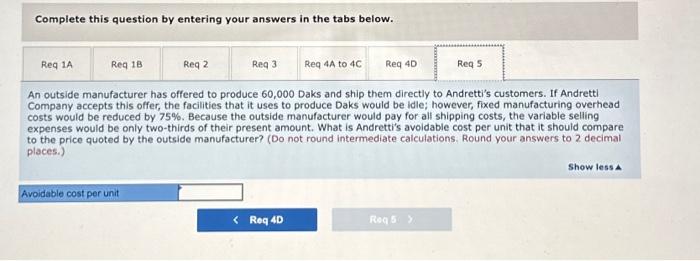 Solved Problem 13-18 (Static) Relevant Cost Analysis in a | Chegg.com