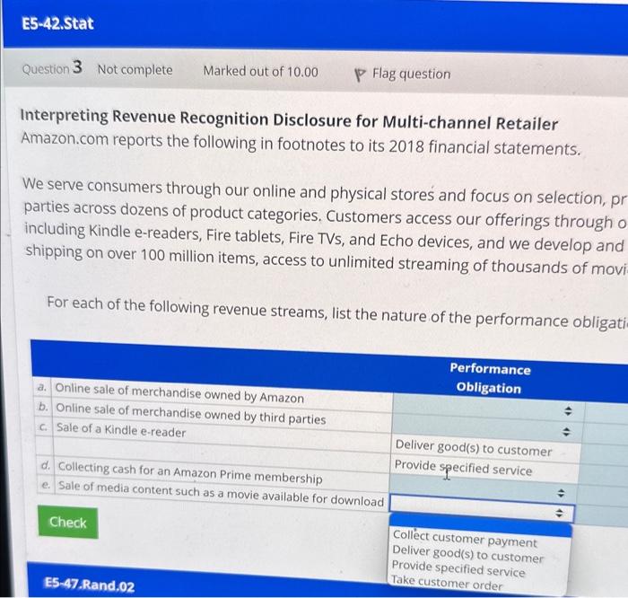 Solved Interpreting Revenue Recognition Disclosure for | Chegg.com