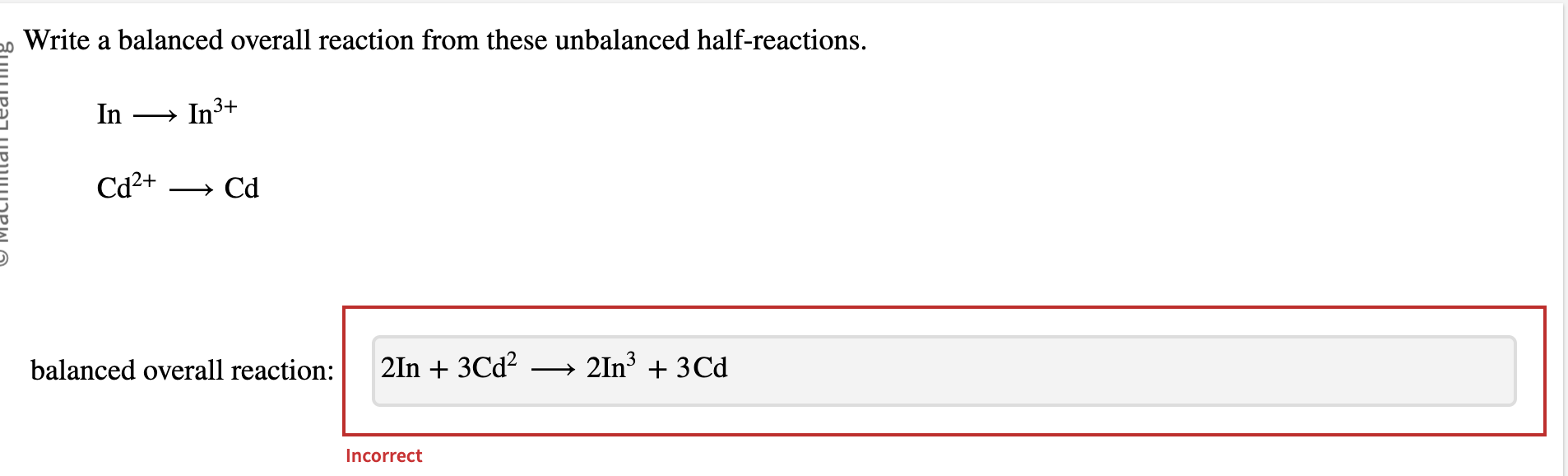 Solved Write a balanced overall reaction from these | Chegg.com