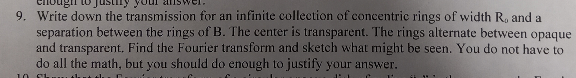 Solved Write down the transmission for an infinite | Chegg.com