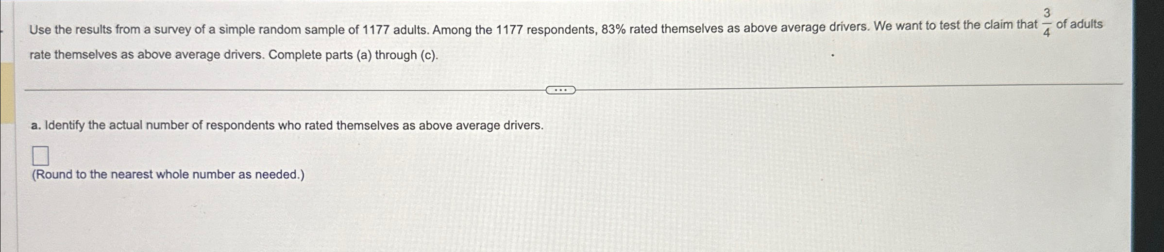 Solved Use the results from a survey of a simple random | Chegg.com