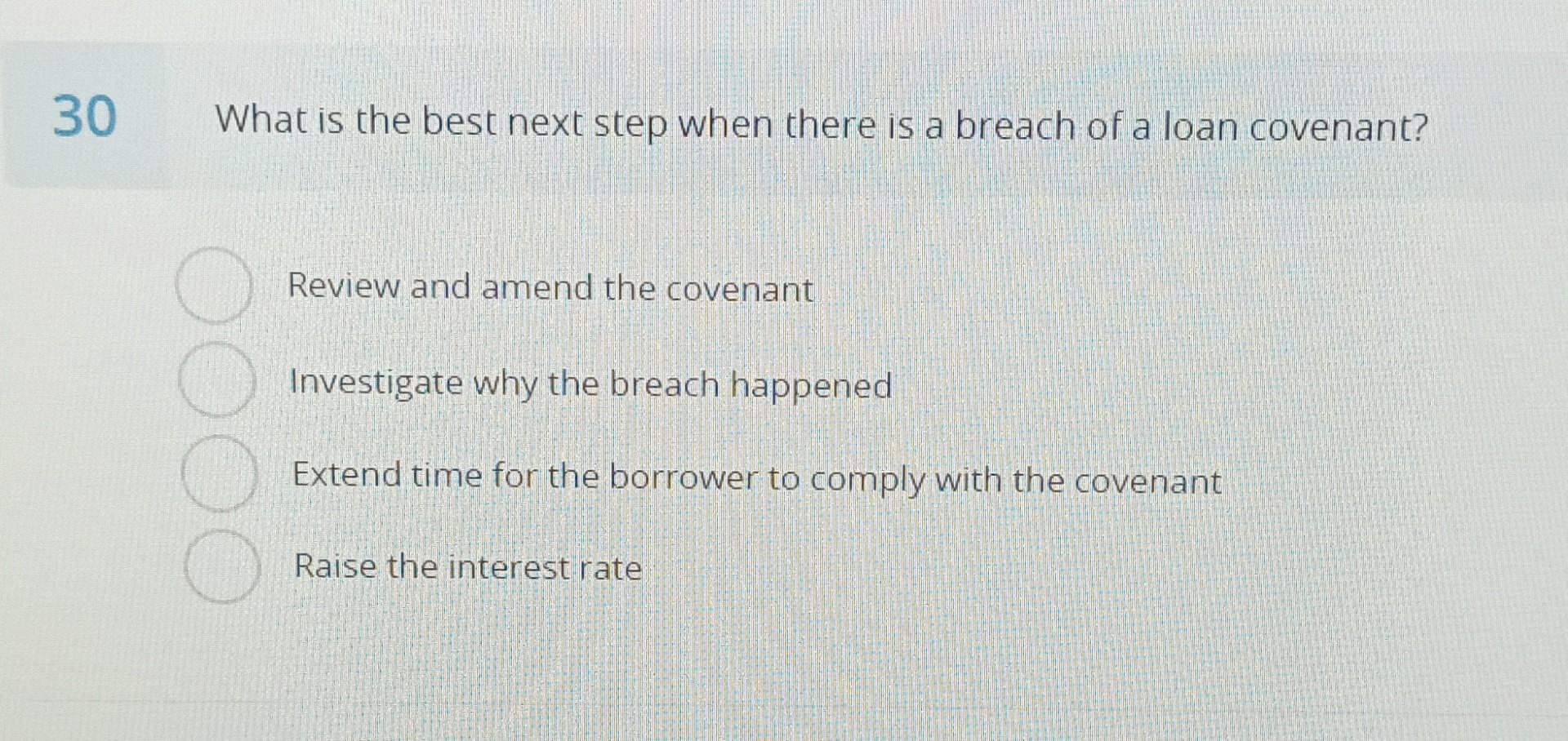 What is the best next step when there is a breach of | Chegg.com