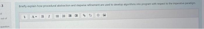 Solved 3 Briefly explain how procedural abstraction and | Chegg.com