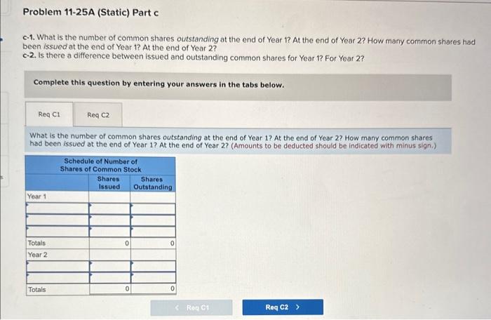Solved Required information Problem 11-25A (Static) | Chegg.com