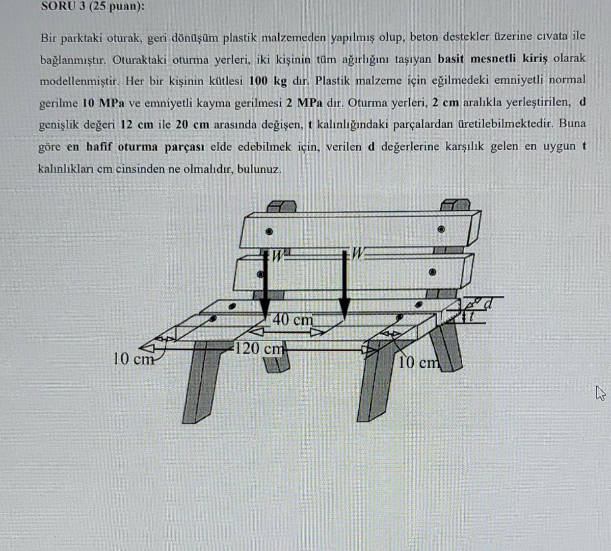 Bir parktaki oturak, geri dönüşüm plastik malzemeden | Chegg.com