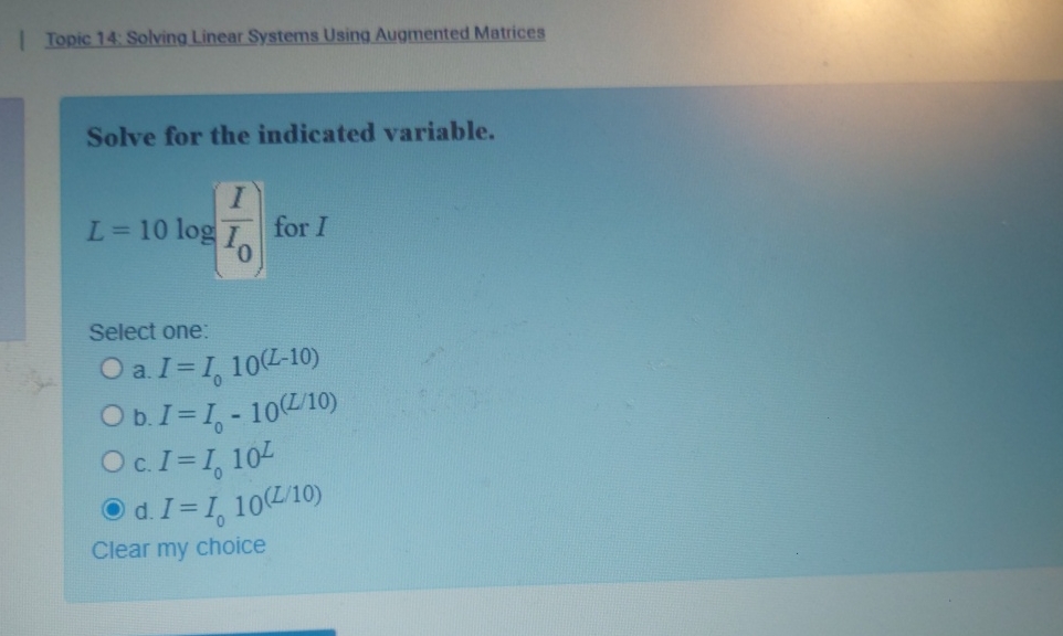 Solved Topic 14: Solving Linear Systems Using Augmented | Chegg.com