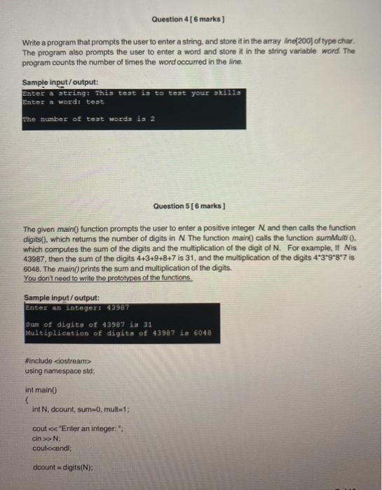 Solved Write a program that prompts the user to enter a | Chegg.com