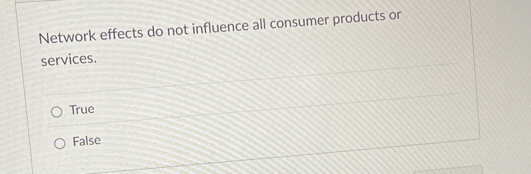 Solved Network effects do not influence all consumer | Chegg.com