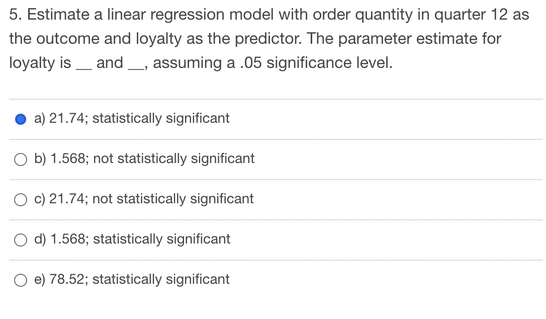 Solved PART 2: Download the data set "order quantity.csv" | Chegg.com