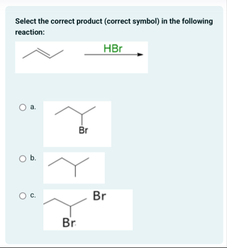 Solved Select the correct product (correct symbol) ﻿in the | Chegg.com