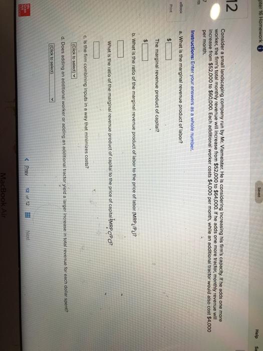 Solved pter 16 Homework Saved Help 12 7 its Consider a small | Chegg.com Solved pter 16 Homework Saved Help 12 7 its Consider a small | Chegg.com