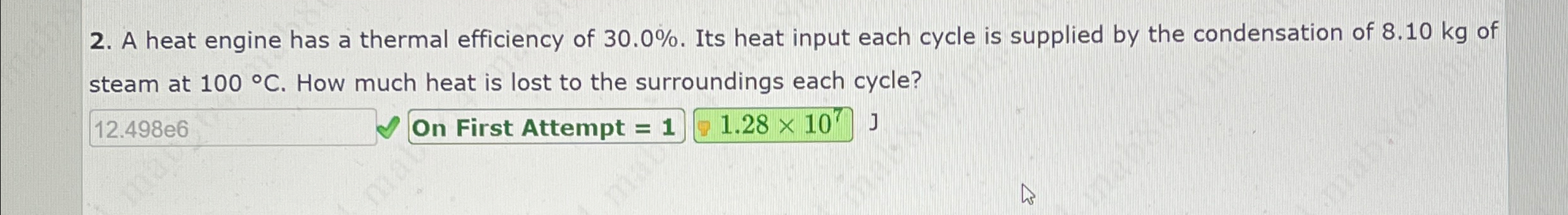 Solved A heat engine has a thermal efficiency of 30.0%. ﻿Its | Chegg.com