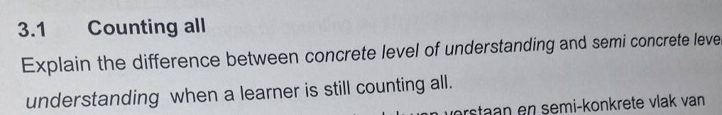Solved 3.1 ﻿Counting allExplain the difference between | Chegg.com