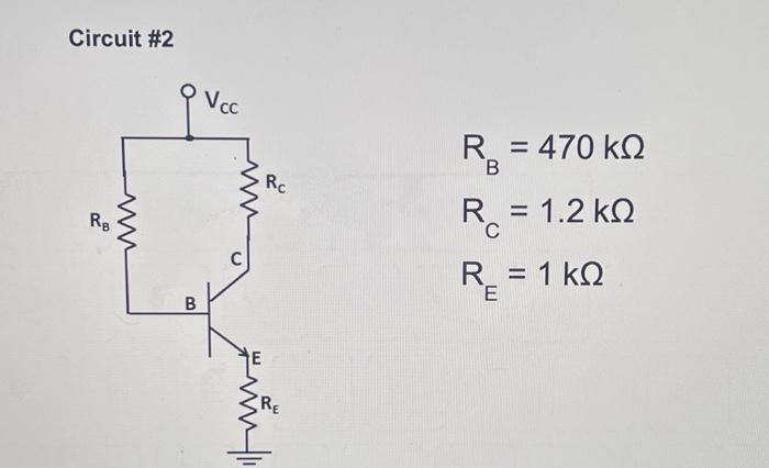 Solved Build each BJT biasing circuit shown. For each | Chegg.com