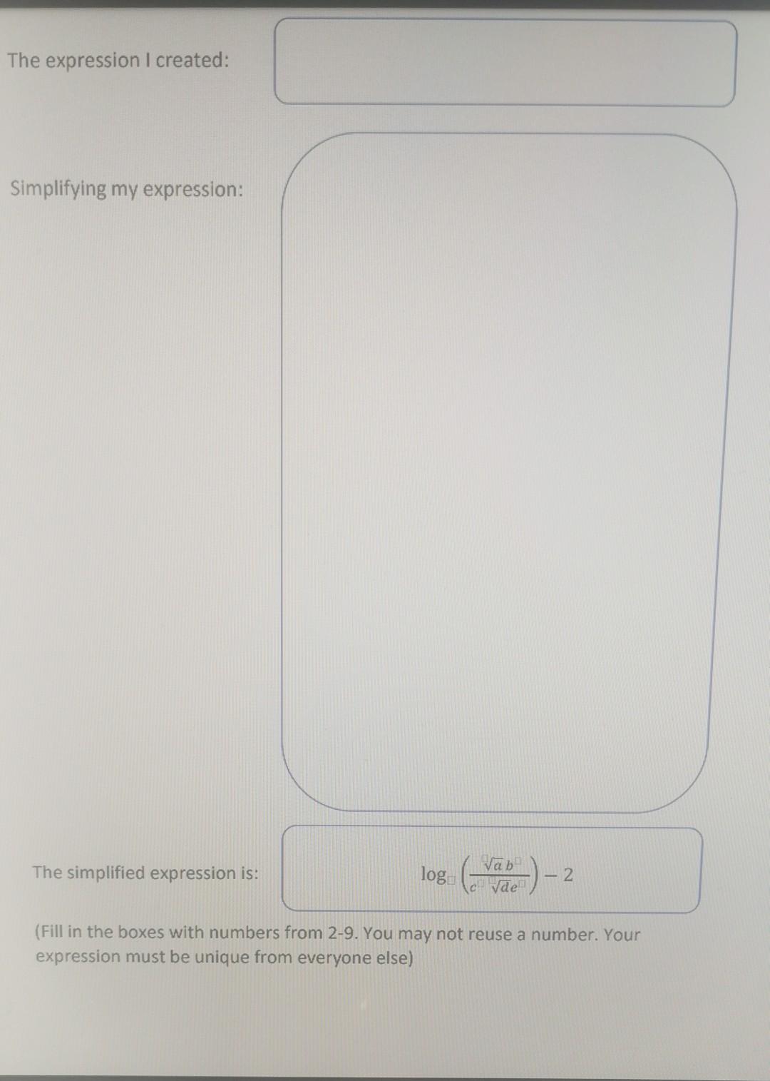 Solved The answer is at the bottom, need an expression that | Chegg.com