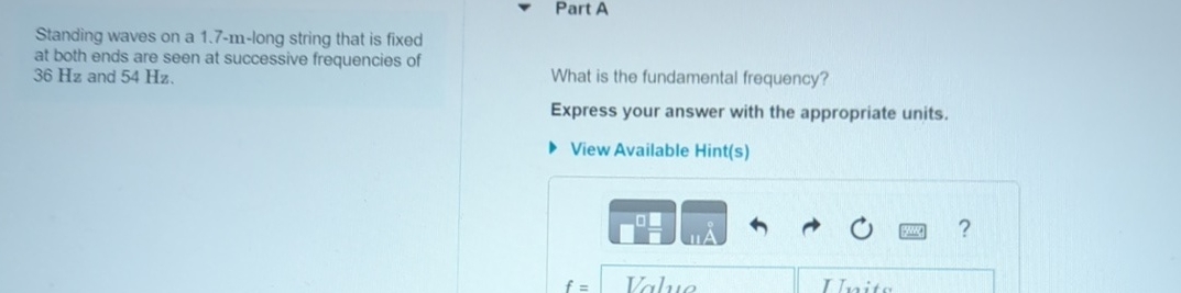 Solved Standing waves on a 1.7-m-long string that is fixed | Chegg.com
