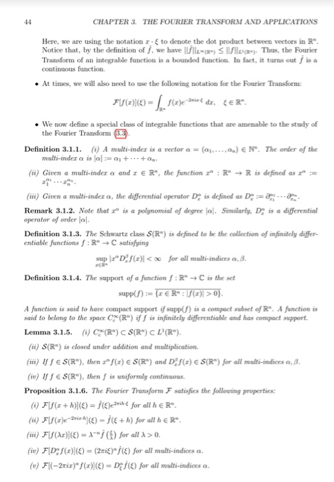 Solved Chapter 3 The Fourier Transform and Applications 3.1 | Chegg.com