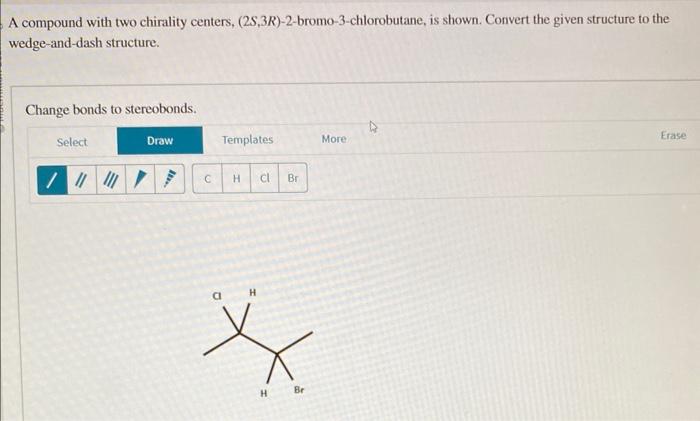 Solved A compound with two chirality centers, | Chegg.com