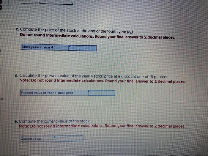Solved Problem 10-35 (Algo) Common stock value based on PV | Chegg.com