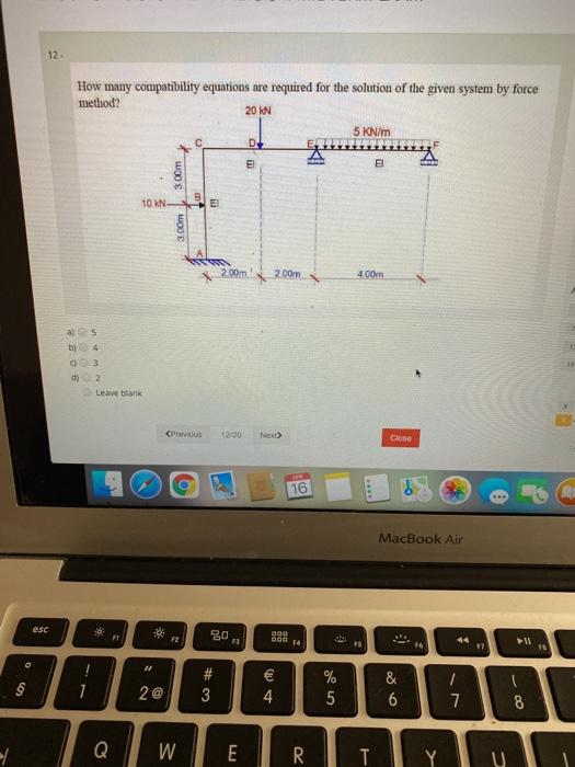 Solved 12 How many compatibility equations are required for | Chegg.com