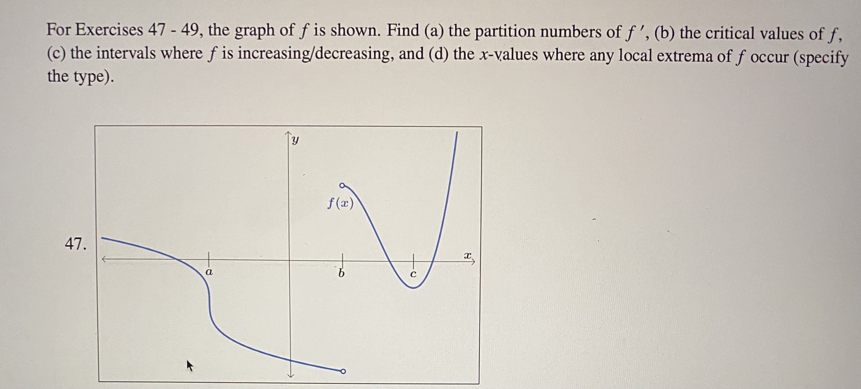 Solved For Exercises 47 - 49, ﻿the graph of f ﻿is shown. | Chegg.com