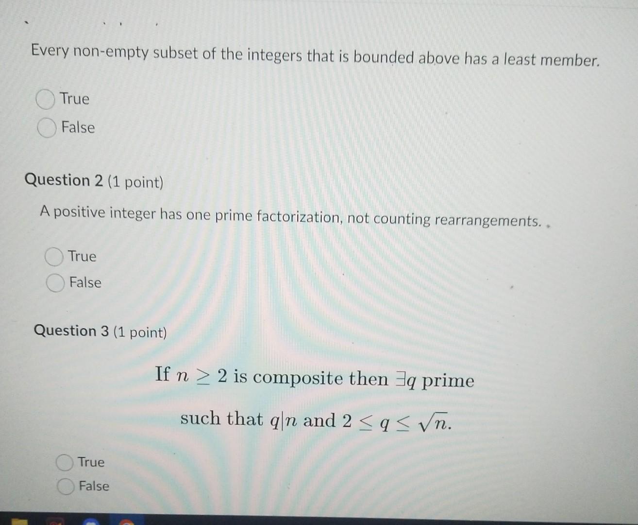 Solved Every non-empty subset of the integers that is | Chegg.com