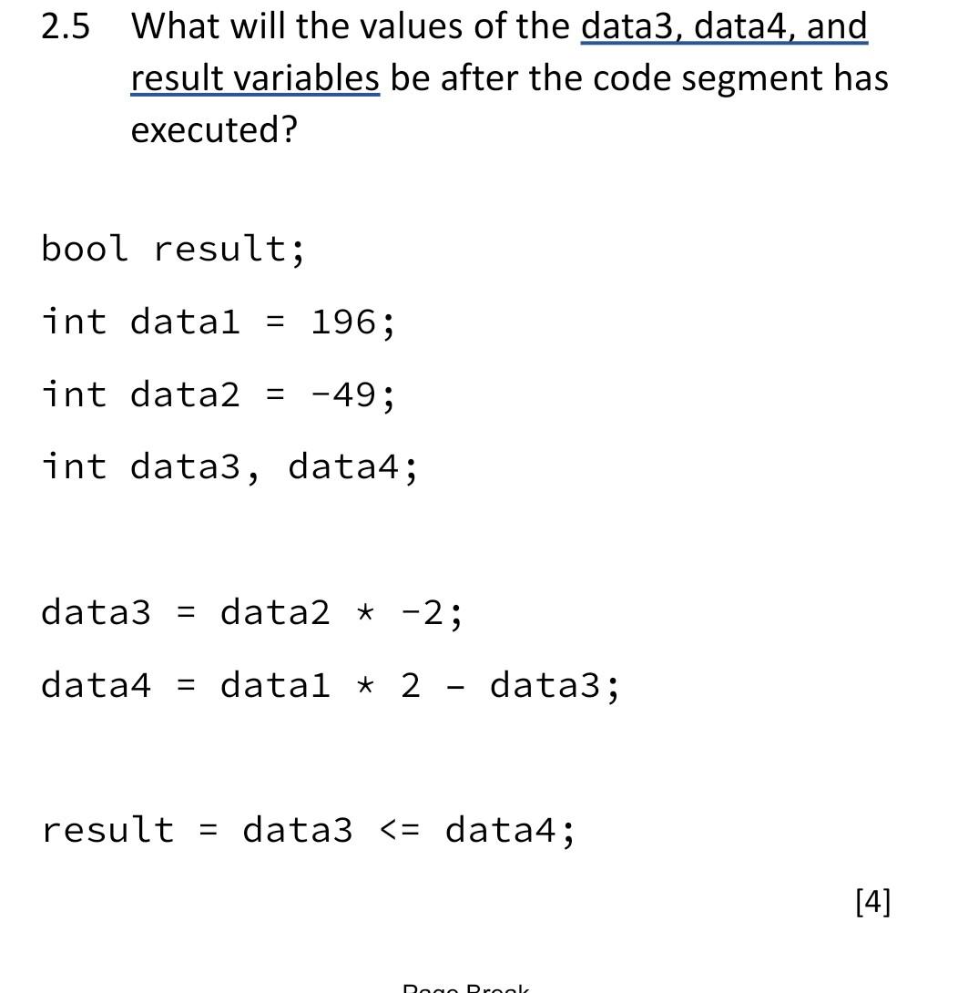 Solved 2.2 Modify the following code segment, without | Chegg.com