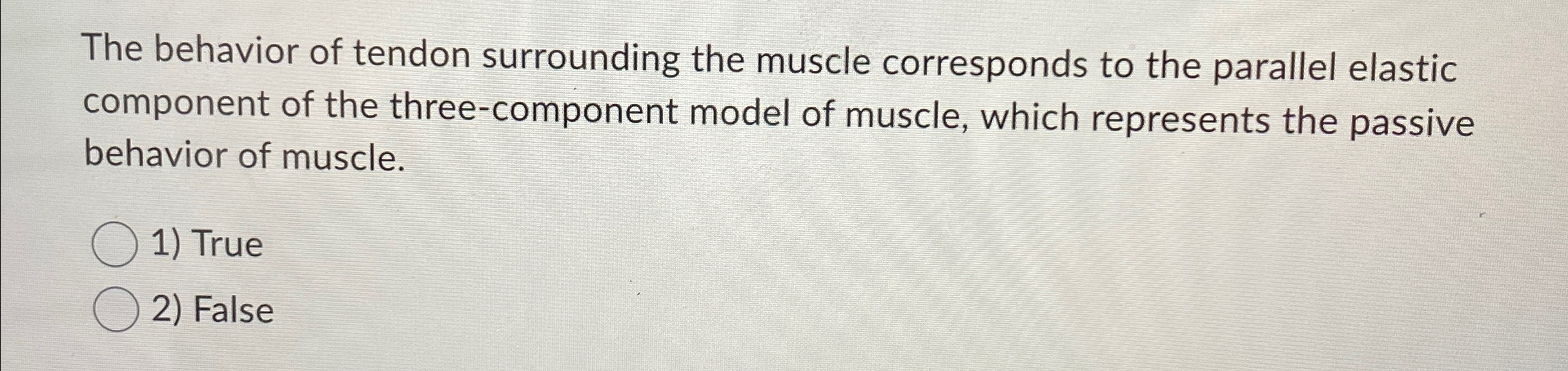 Solved The behavior of tendon surrounding the muscle | Chegg.com