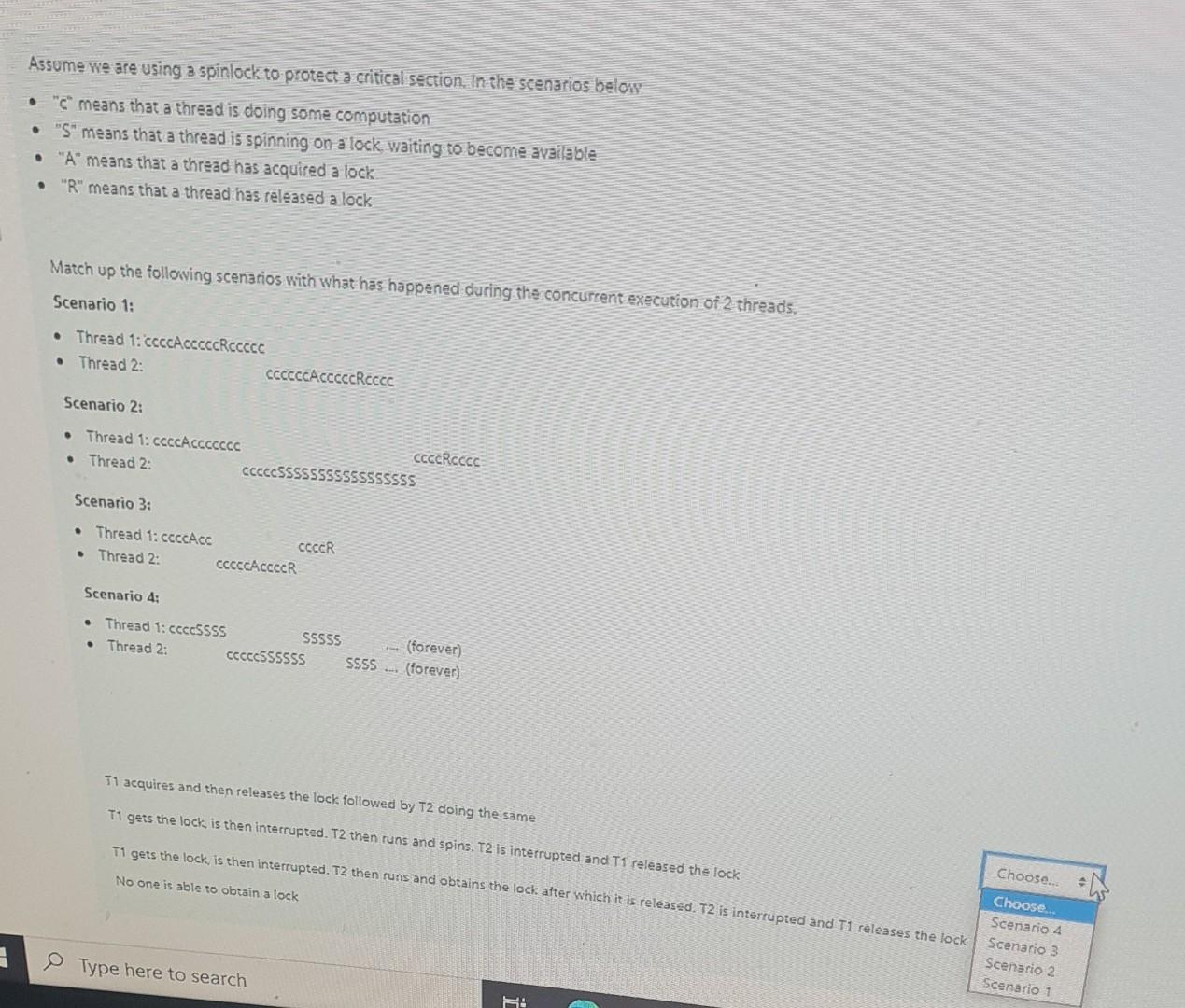 Solved Assume we are using a spinlock to protect a critical | Chegg.com