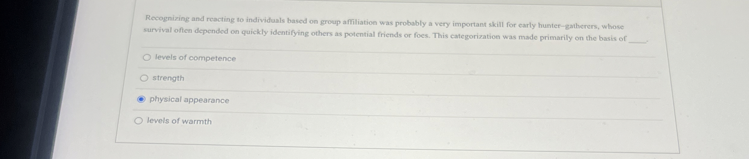 Solved Recognizing and reacting to individuals based on | Chegg.com