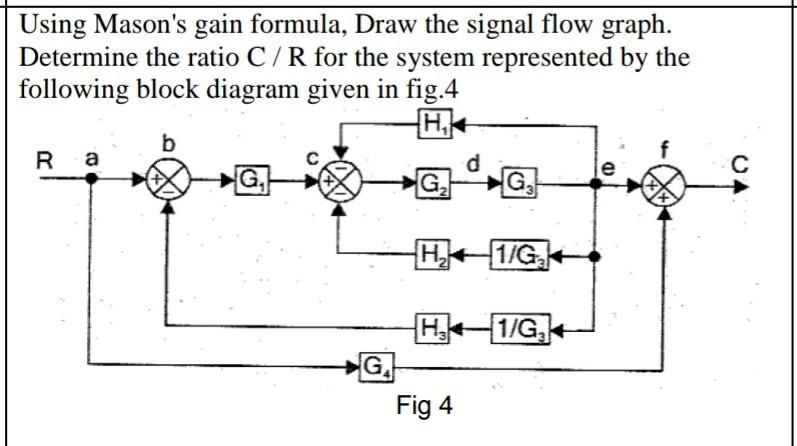 Solved Using Mason's gain formula, Draw the signal flow | Chegg.com