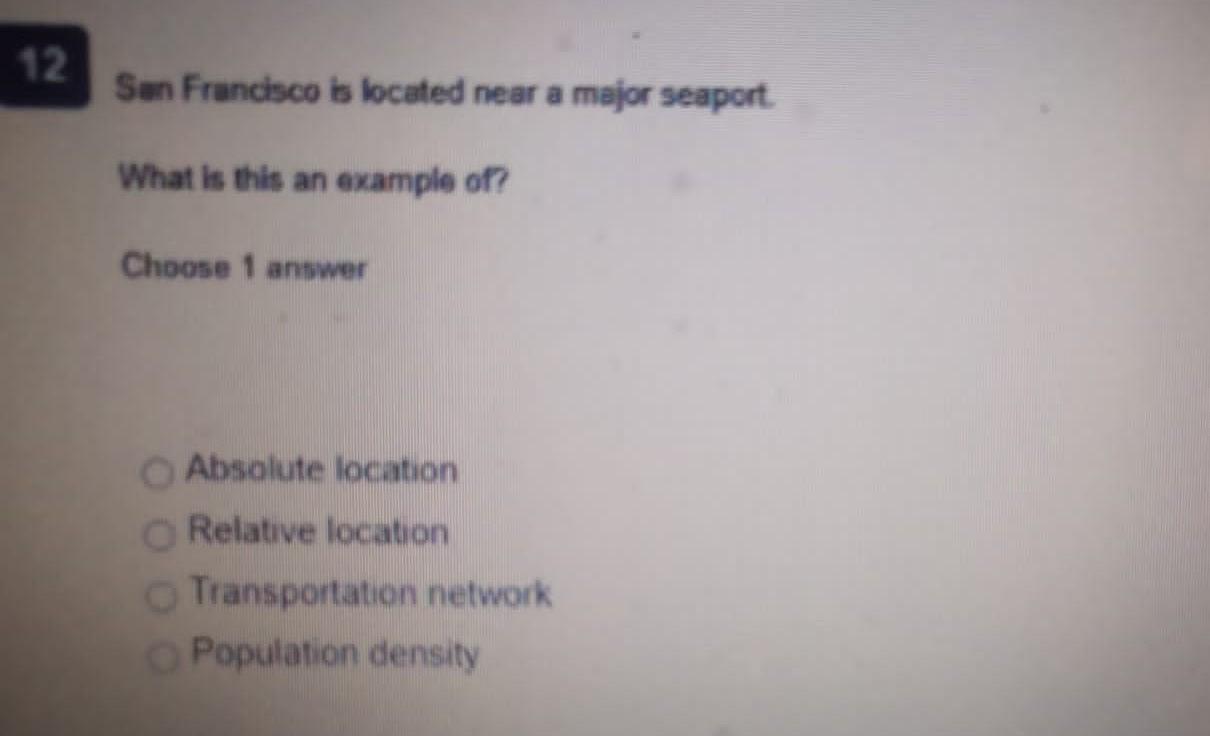 Solved Each letter identifies a geographical feature Match | Chegg.com