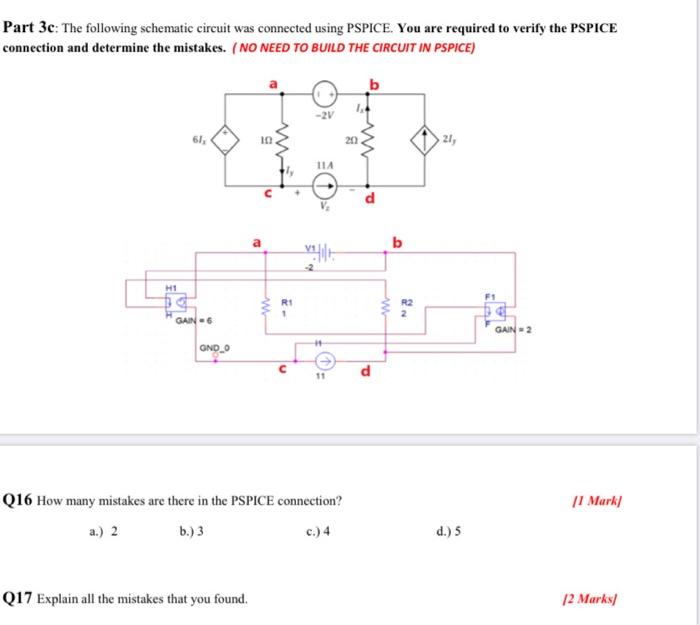 Solved Part 3: Tinkercad and PSPICE Total = 9 MARKS PART 3a: | Chegg.com