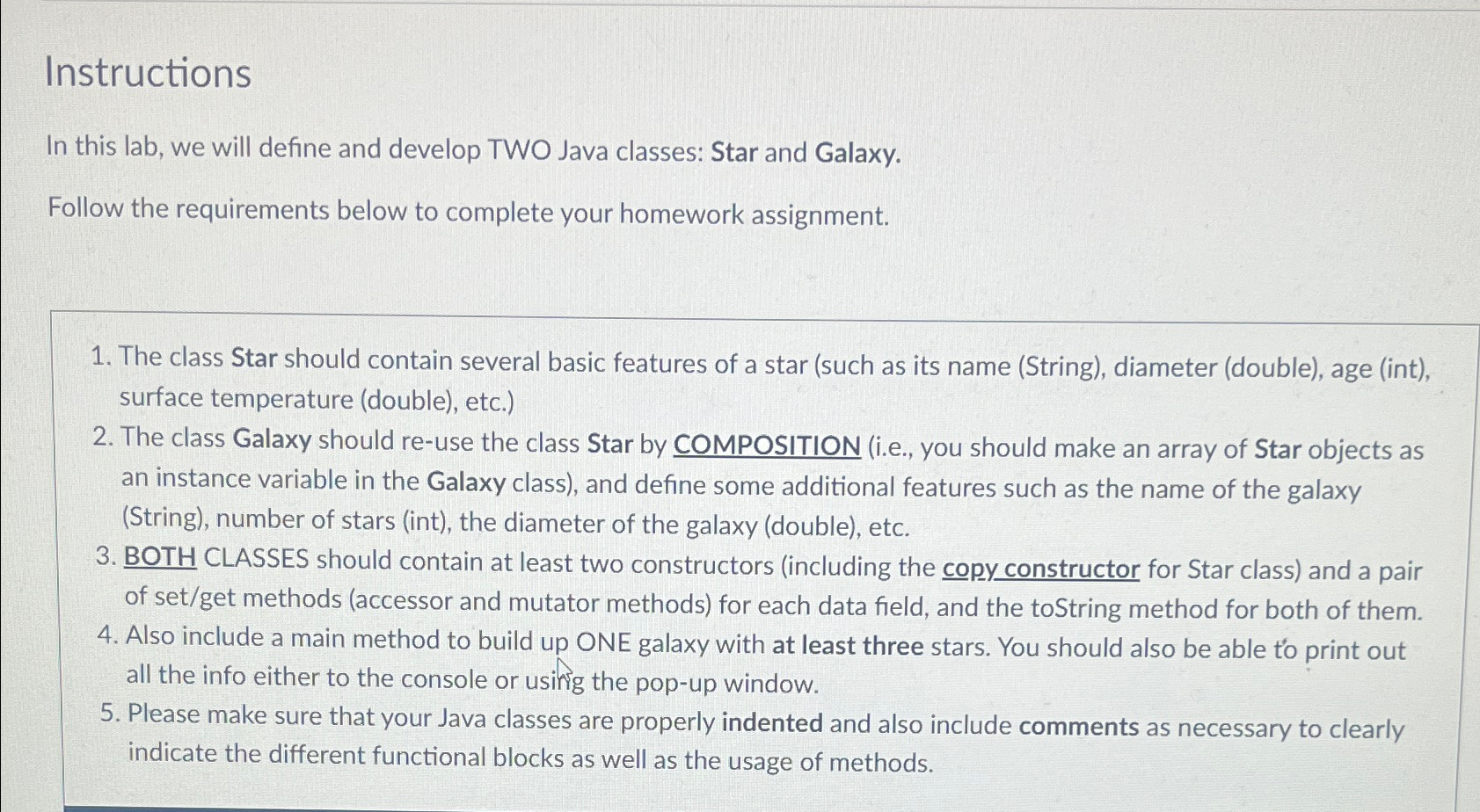 Solved InstructionsIn this lab, we will define and develop | Chegg.com