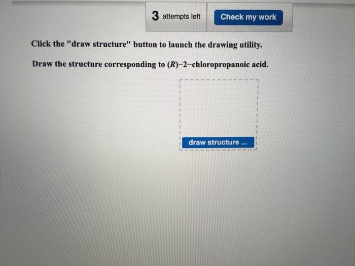 Solved 3 attempts left Check my work Click the "draw | Chegg.com