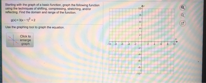 Solved Starting with the graph of a basic function, graph | Chegg.com